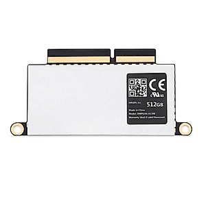 HRUIYL 512GB NVMe PCle SSD 3D TLC Flash Hard Drive with Tools for Upgrade 2016 2017 13" MacBook PRO A1708（EMC 2978/3164 Non-Touch Bar Models(Late 2016-Mid 2017 Year) (512GB)