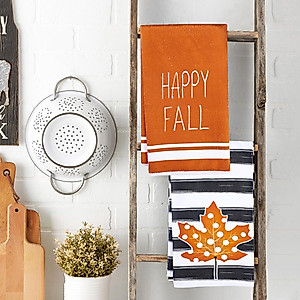 peony man 4 Pieces Fall Dish Towels Autumn Kitchen Towels Pumpkin Hand Towels Fall Tea Towel for Thanksgiving Autumn Harvest Holiday Kitchen Farmhouse Decorations, 18 x 26 Inch