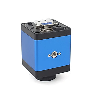 13MP FHD 60FPS Microscope Camera C-Mount Lens HDMI VGA Industrial Electronic Digital Microscope for Phone PCB Repair Soldering (Color : 130X 50MM)