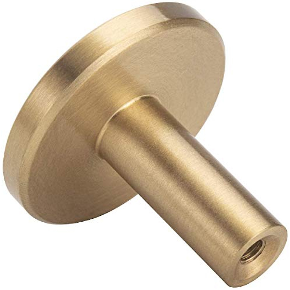 IVAILEX 4 Pack Wall Hooks for Hanging Gold Hooks Solid Brass Decorative Towel Hooks Coat Hooks Wall Mounted Key Hooks for Wall (Round.)