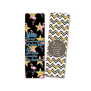 On Sales! Flamingo Bookmarks 60 pcs. Free Beauty E-Book. Encouraging, Inspiration, Unique Design Bookmark. Bookmark Card. Best Thanksgiving, Christmas Gift. Bookmark Bulk