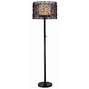 Kenroy Home 32220BRZ Tanglewood Standing Outdoor Floor Lamp, Bronze