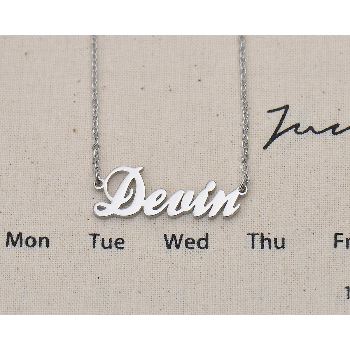 GR859C Custom Made Any Name Necklace Cobi Stainless Steel Jewelry for Mother