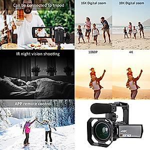 Digital Camera Accessories WiFi Digital Video Camera 3.0inch Touch Screen Night(RvSky)