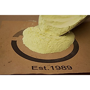 Greenway Biotech Organic Sulfur Powder Fertilizer for Plants- Required to Lower pH & Increased Sulfur Deficiencies- Essential Nutrients for Plant Growth with Macronutrients - 1 Pound