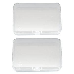 Musiclily Transparent Plastic Acoustic Electric Guitar Pick Holder Case Storage Box (Pack of 2)