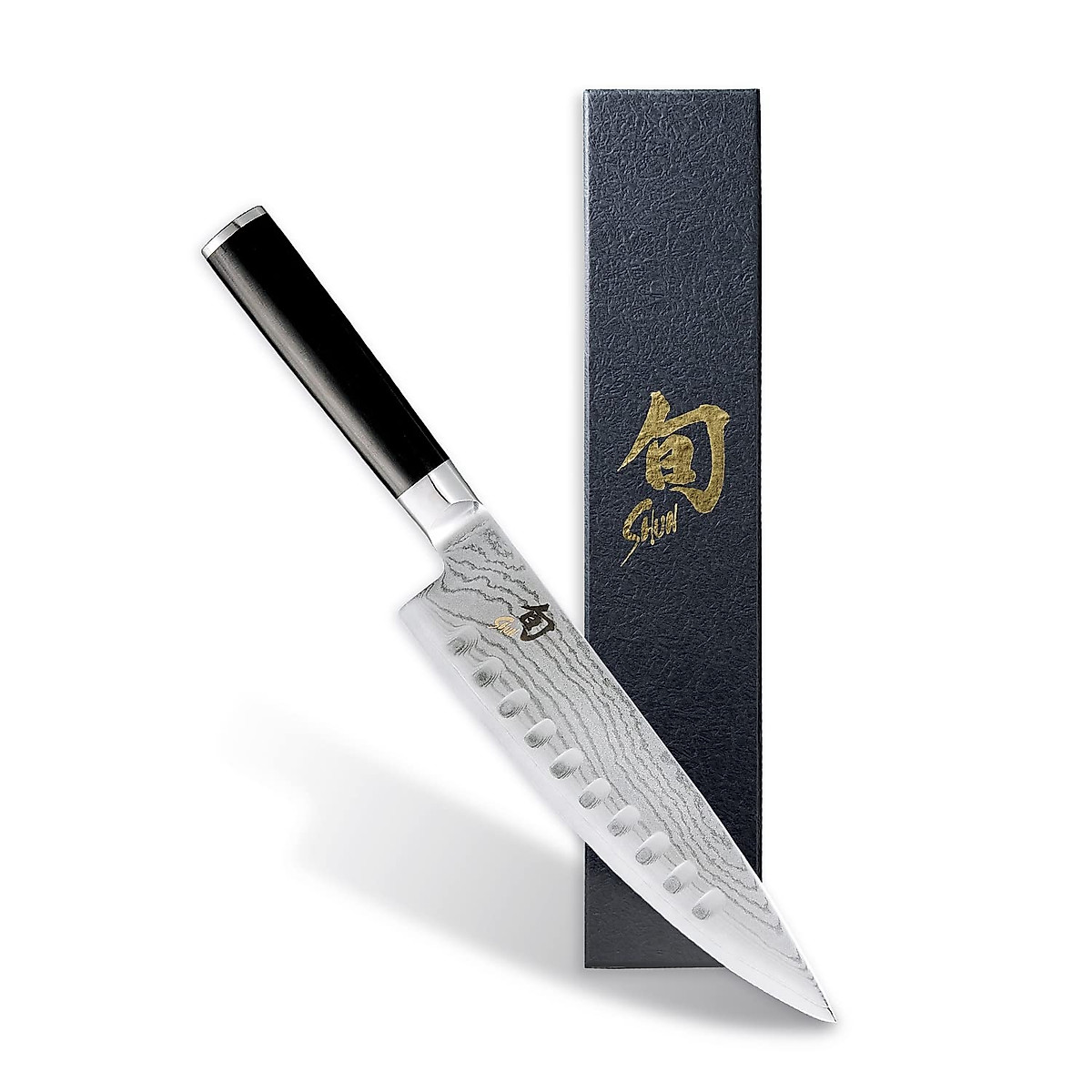 Shun Cutlery Classic Hollow Ground Chef's Knife 8”, Ideal for All-Around Food Preparation, Authentic, Handcrafted Japanese Knife, Professional Chef Knife