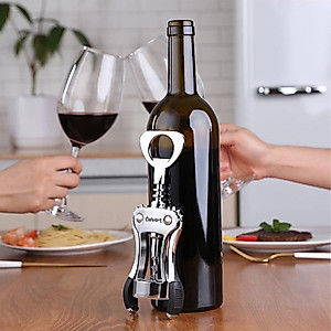 AIPNIS Personalise Wing Corkscrew,Multifunctional Wine Beer Bottle Opener,Custom Gift Corkscrew Suitable for Kitchen Castle Restaurant Bar,Wine Cork and Beer Cap Remover