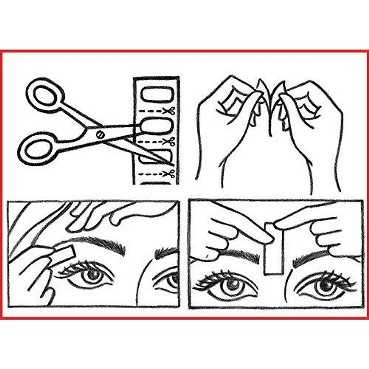 Parissa Eyebrow Shaper Wax Strip, 32 count, pink