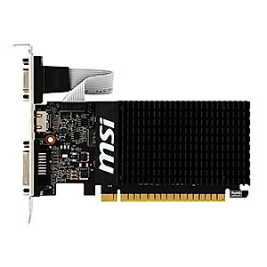 MSI GAMING GeForce GT 710 1GB GDRR3 64-bit HDCP Support DirectX 12 OpenGL 4.5 Heat Sink Low Profile Graphics Card (GT 710 1GD3H LP)