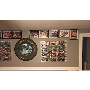 Hot Clear Acrylic Display Case for 1:24 scale Diecast Toy Model Race Cars Wheels Storage Shelves Showcase, 24 Compartments, Wall Mounted