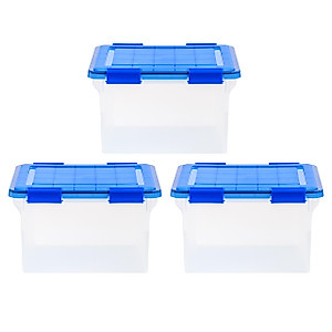 IRIS USA 3Pack Letter and Legal Size WEATHERPRO File Box