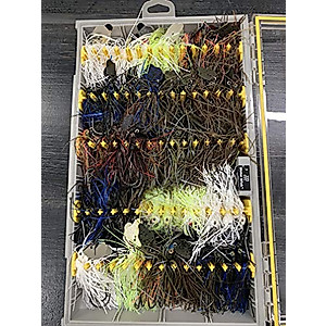 Plano EDGE Premium Jig and Bladed Jig Tackle Utility Box, Clear and Yellow, Rust-Resistant Storage, Waterproof Tray for Jig and Bladed Jig Tackle