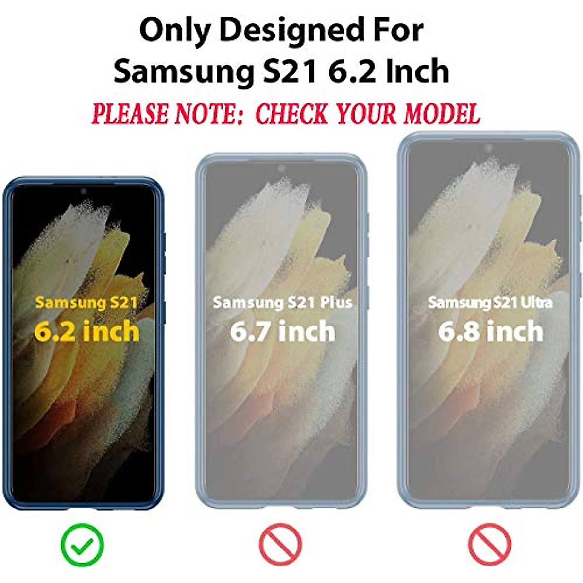 AYMECL for Galaxy S21 Case, S21 Case with Self Healing Flexible TPU Screen Protector [2 Pack], Military Grade Double Shockproof with Kickstand Protective Case for Samsung Galaxy S21 5G-Purple