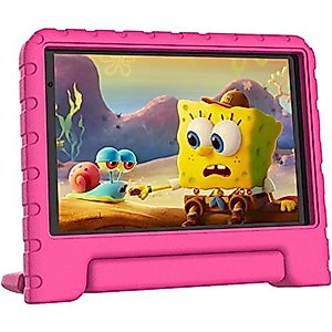JUSYEA Kids Tablet 7 inch Android 11 - Kids for Tablet with Case - Quad Core - RAM 2GB | 32GB ROM - Kids Edition Tablets J8-3500mAh Battery | WiFi | Bluetooth, Entertainment | Education (Pink)