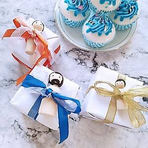 50 Sets Assorted Unfinished Wooden Peg Doll Bodies Family Doll Bodies Craft 5 Natural Solid Wood Toy People Shapes DIY Wood Craft Supplies for Nativity Scene Doll House Family Portrai Ativity