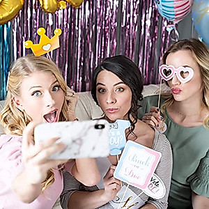 SMIRLY Gender Reveal Decorations Set - Baby Gender Reveal Party Supplies, Gender Reveal Party Decorations, Baby Gender Reveal Ideas, Gender Reveal Balloons Boy or Girl Gender Reveal Party Supplies Kit