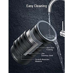 Paris Rhône 4-in-1 Milk Frother and Steamer, Non-Slip Stylish Design, Hot & Cold Milk Steamer with Temperature Control, Auto Shut-Off Frother for Coffee, Latte, Cappuccino, Macchiato