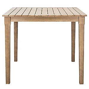 SAFAVIEH Couture Patio San Salvador 37-inch Natural Outdoor Bar Table