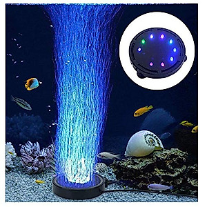 LONDAFISH Aquarium Bubble Light Aquarium Air Stone LED Light Air Pump Bubble Stone Lamp