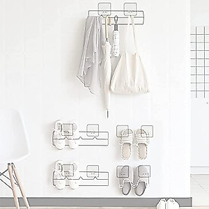 Shower Caddy Adhesive Replacement Stickers Hooks Adhesive Pack of 10 for Corner Shelf Basket Bathroom Shelf, Shower Caddy Hanging