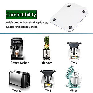 Diteje Kitchen Appliance Sliding Tray,Appliances Slider Transparent Moving Under Cabinet Countertop Tray Compatible with Ninja Grill,KitchenAid Stand Mixer,TM5/TM6,Keurig Coffee Maker,Instant Pot