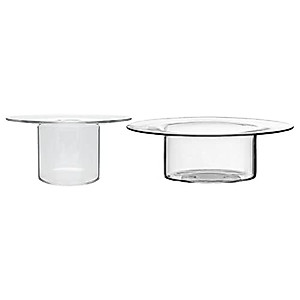 UPKOCH Glass Trifle Bowl 2Pcs Glass Salad Bowl Clear Glass Yogurt Bowl Crystal Dessert Bowl Oatmeal Storage Bowl Appetizer Bowl Plate for Candy Fruit Snacks 100ml+280ml Appetizer Cups