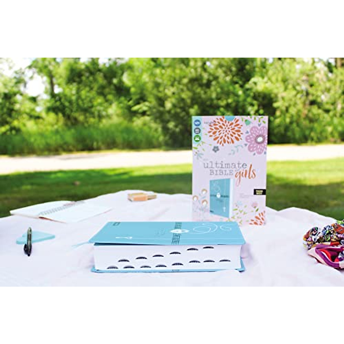 NIV, Ultimate Bible for Girls, Faithgirlz Edition, Leathersoft, Teal, Thumb Indexed Tabs