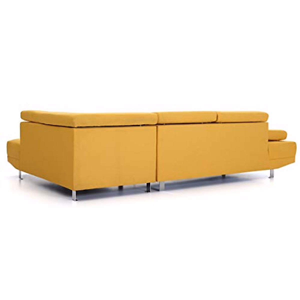 Glory Furniture Riveredge , Yellow Sectional (2 Boxes), 28"H X 109"W X 34"D,