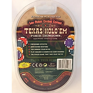 TEXAS HOLD'EM Las Vegas Casino Corner Poker Showdown Handheld Game
