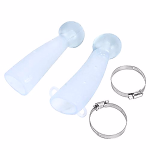 POCREATION Cow Horn Protector, Silicone Calf Cattle Bull Cow Horn Round Cornered Anti Fight Protector Farm Accessory with Clamp