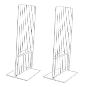 Garneck Freezer Divider Organizer - Iron Wire Mesh Grid for Freezer Shelves - Metal Shelf Separators for Fridge Cupboard & Pantry Ice Cream & Food Storage Single Sided Partition Board