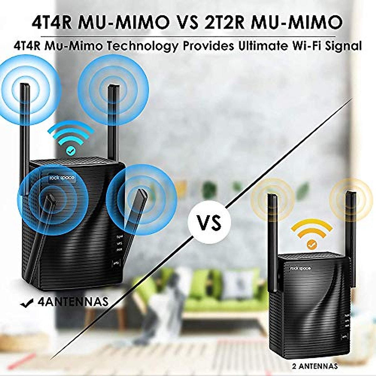 WiFi Extender - WiFi Booster,2100 Mbps,WiFi Range Extender,WiFi Repeater,Wireless Extender for Home,Gigabit Port,5G&2.4G Dual Band,Coverage up to 1292sq.ft,Support Multiple Devices,Extends WiFi Range