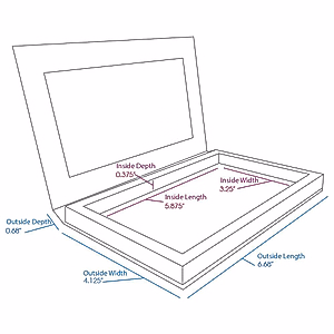 Deep Medium Z Palette Magnetic Makeup Palette, Empty Magnetic Palette, Universal Magnet makeup palette for Eyeshadows, Powders, Customizable Beauty Organizer with Clear Window