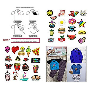 Set 3 Pcs Mini Small Orange Garbage Dump Truck Iron On Patches Cartoon Kids Sew On Appliques Embroidered Patch Badge Decorate Repair Patches for Hats Jackets Shirts Vests Shoes Jeans (21)