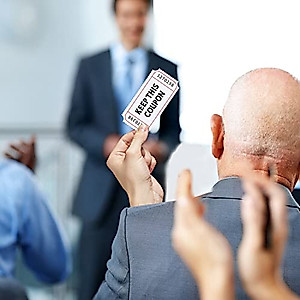 Methdic 2" x 2" 2000 Raffle Tickets Double Roll for Events, Entry, Class Reward, Fundraiser & Prizes Tickets