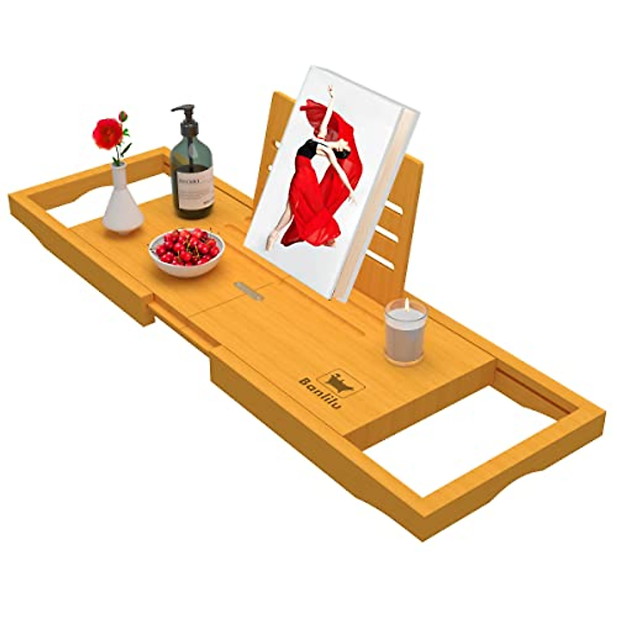 Premium Bathtub Tray Caddy - Expandable Bath Tray - Adjustable Bathroom Tray for Tub - Luxury Bath Caddy Tub Table - Unique House Warming Gifts New Home…