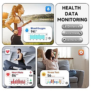 Faweio Smart Watches for Men Women, Alexa Built in & Bluetooth Call(Answer/Make), 1.95" Touch Screen Fitness Tracker with Heart Rate SpO2 Sleep Monitor Smartwatch for iPhone Android IP68 Waterproof