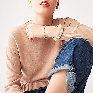 Fossil Women's Silver-Tone Bracelet, Color: Silver (Model: JF02854998)