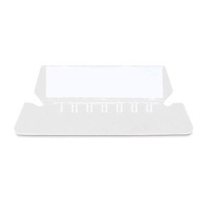 Staples 117796 Plastic Tabs, 2-Inch x 5/8-Inch Clear, 25/Pack