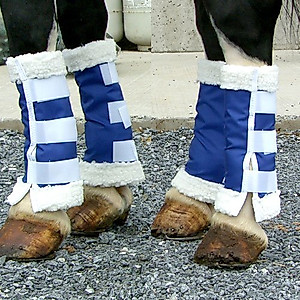 Intrepid International Nylon Cordura Shipping Boots (Set of 4), Blue