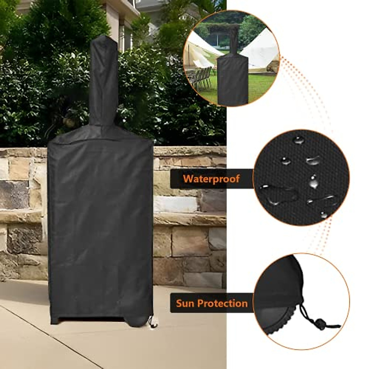 Portable Wooden Outdoor Pizza Oven, Outdoor Wooden Pizza Oven, Large Pizza Oven With 4 Steel Pizza Grills, 2 Removable Wheels, 12 Inch Pizza Stone, Ideal For Barbecue Camping Backyard Parties