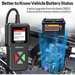 KINGBOLEN OBD2 Scanner,Code Reader Automotive Engine Light Check Scan Tool Checks O2 Sensor and EVAP Systems with Full OBD2 Functions,Supports Mode6 with DTC Lookup, All 10 Modes of obd2. Black