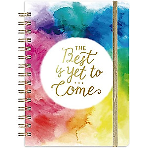 Artfan Journal/Ruled Notebook - Ruled Journal with Premium Thick Paper, 6.4" x 8.5", Hardcover with Back Pocket + Banded - Watercolor