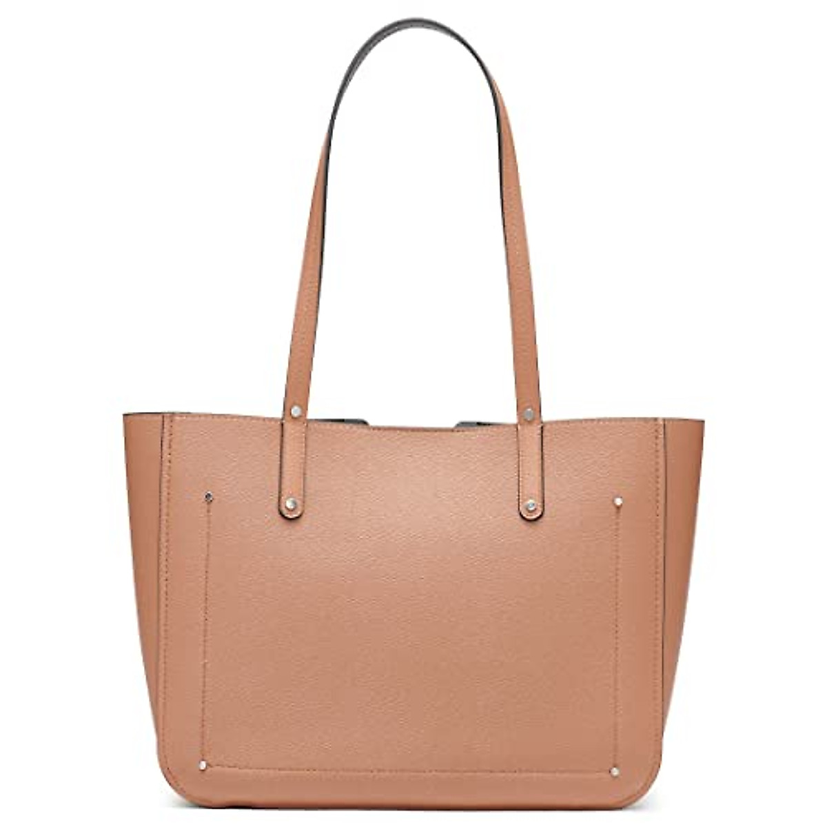 Calvin Klein Dilan Novelty Organizational Tote, Caramel Textured