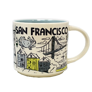 Starbucks Been There Series San Francisco,Ceramic Mug, 14 Oz