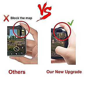 Detectorcatty Mobile Phone Gaming Trigger Fire Button Aim Key Smart Phone Mobile Games Shooter Controller for PUBG/Rules of Survival