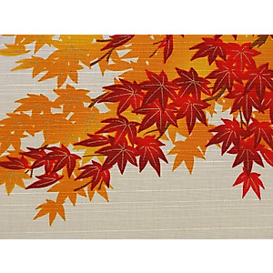 Furoshiki Wrapping Cloth Maple Leaves in Autumn Motif Japanese Fabric 50cm
