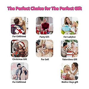 cnskoe Pink Earrings for Women Dangling Barbie Earings Dangle Heart Rectangle Dangle Tassel Lightweight Statement Jewelry （6 Pairs）