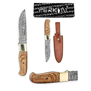 Perkin Knives - Custom Handmade Damascus Hunting Knife Fixed Blade Knife